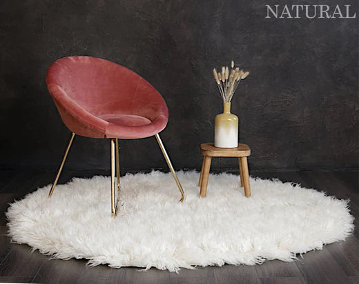 Flokati round | Flokati Square | Sheepskin shape flokati rugs.
